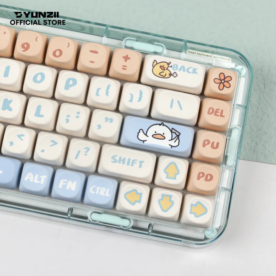 Yunzii Holiday Duck Keycap Set PBT MOA Profile 138 Keys Full ...