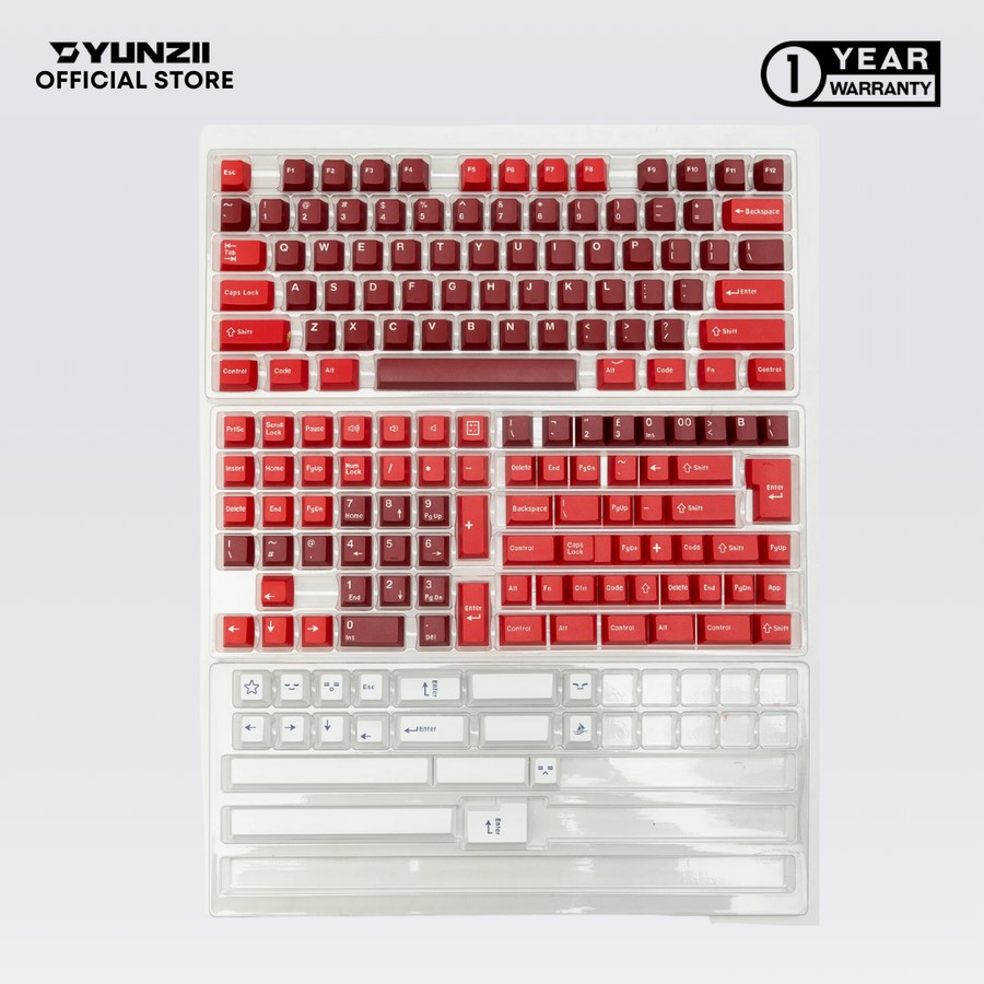 Yunzii Ham Keycap Keycaps Set PBT Cherry Profile 173 Keys Set ...