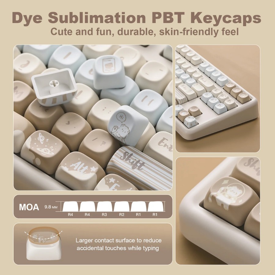 Yunzii B87 / B-87 Mechanical Keyboard 3in1 Connection With QMK/VIA ...