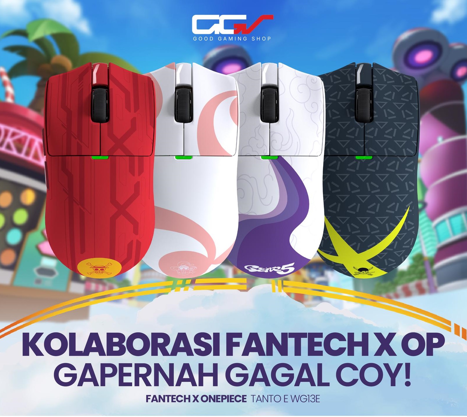 FANTECH x ONEPIECE EXCLUSIVE COLLABORATION EGGHEAD WG13E One Piece ...